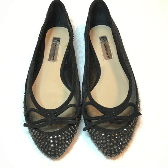 INC International Concepts | Shoes | Inc Black Mesh Studded Embellished ...